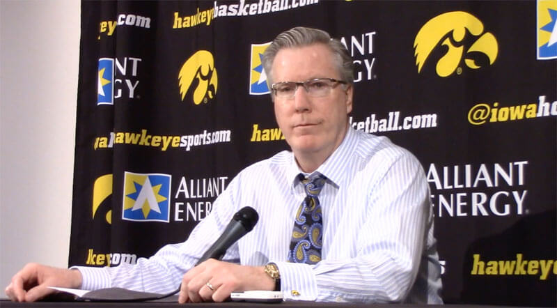 Video: Fran McCaffery reacts to loss to Indiana - Inside the Hall ...