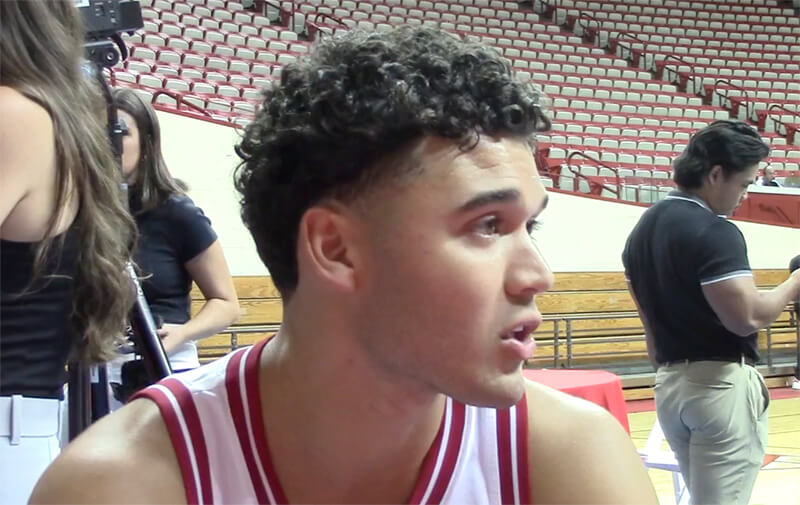 Video: Anthony Leal roundtable interview at IU basketball media day ...