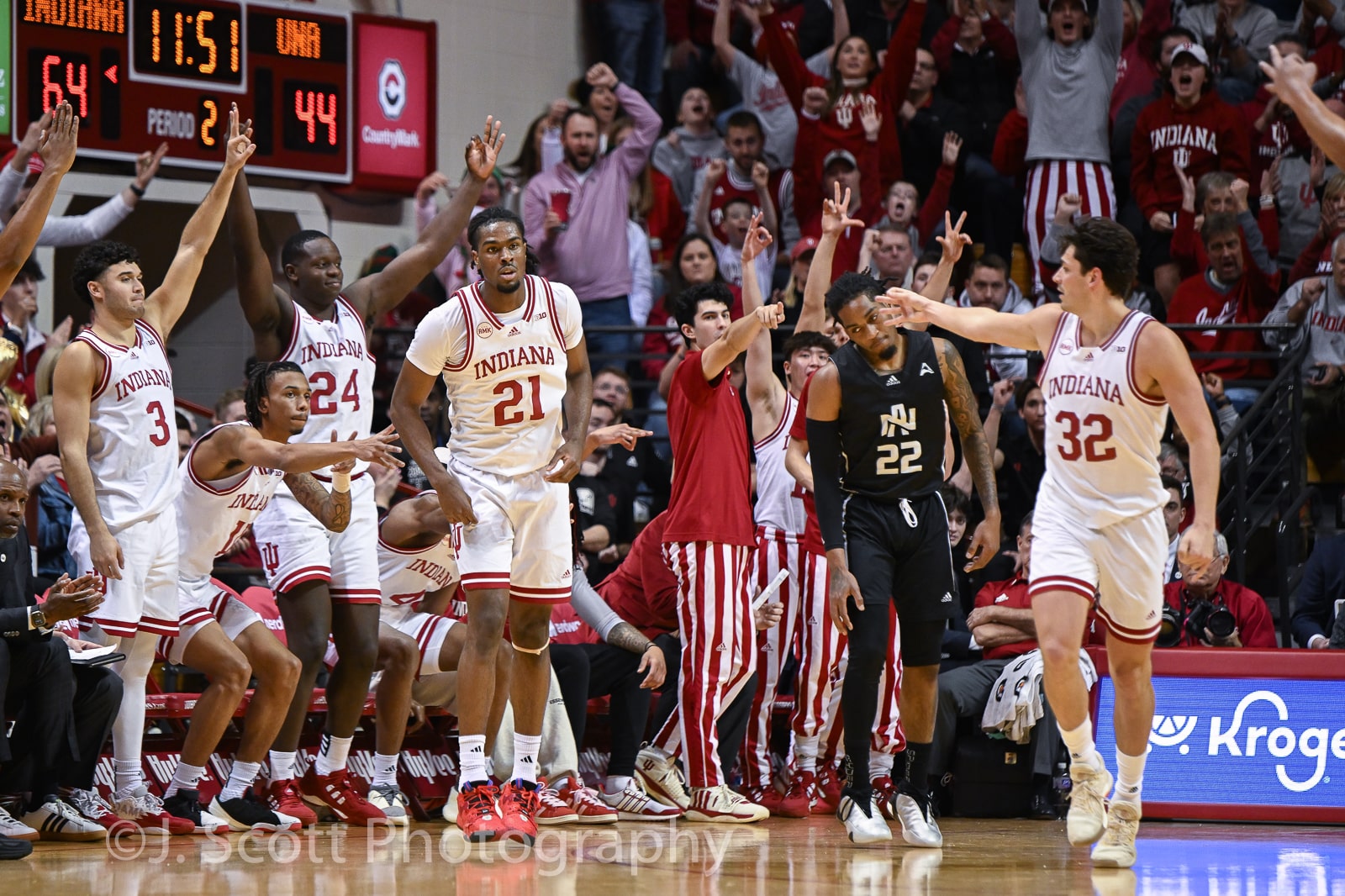 3-point shooting paves the way in Indiana’s 83-66 win against North ...