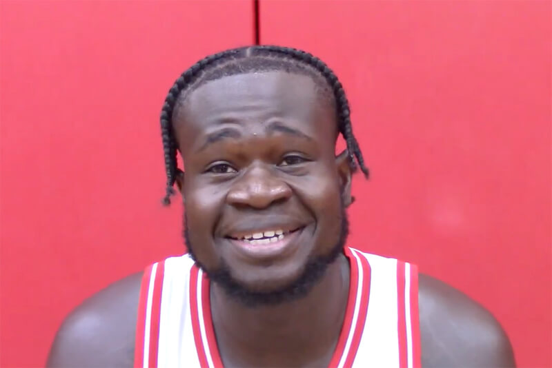 Video: Oumar Ballo preseason interview at IU basketball media day ...