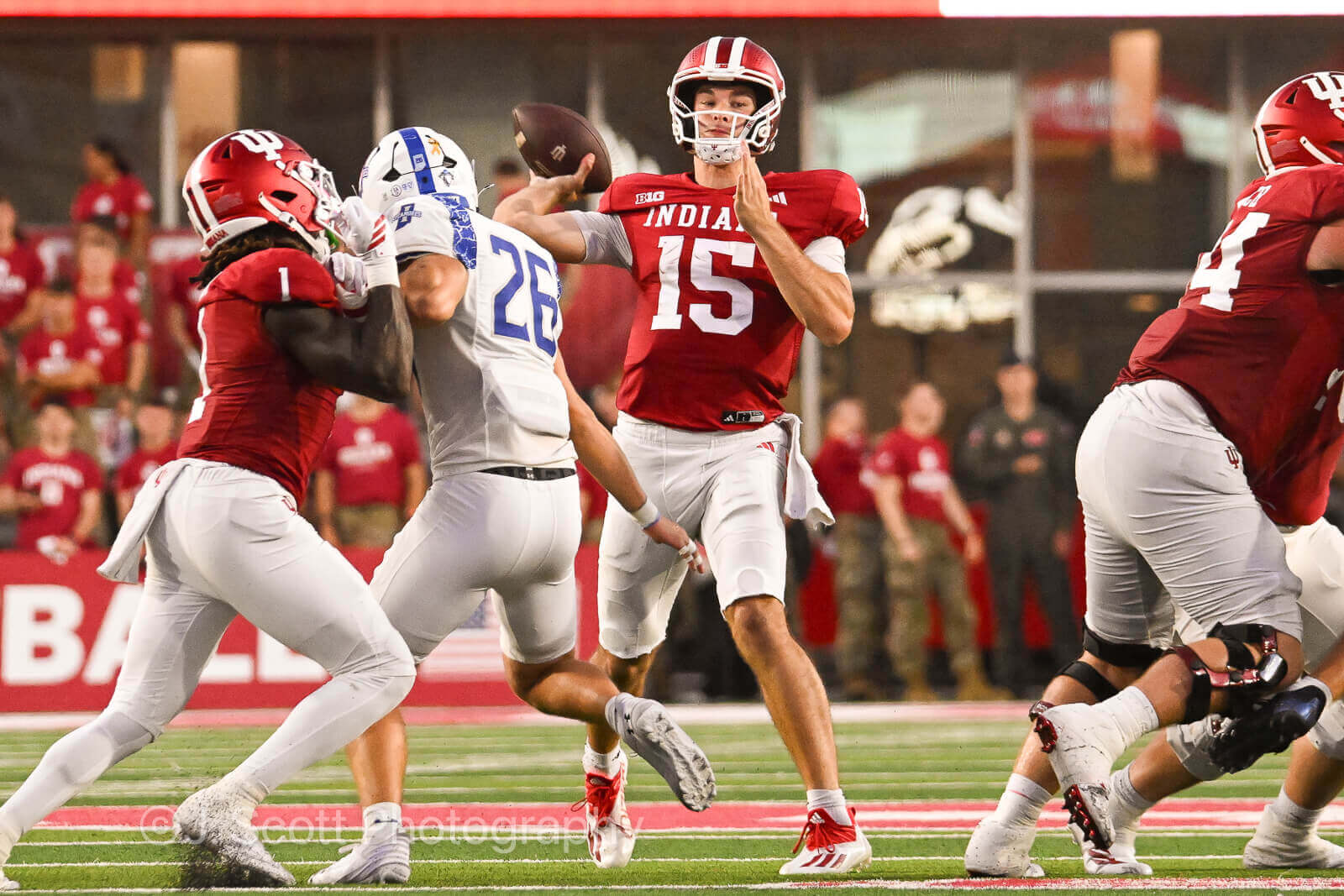IU football rises in AP poll, coaches poll as top 10 teams fall in week ...
