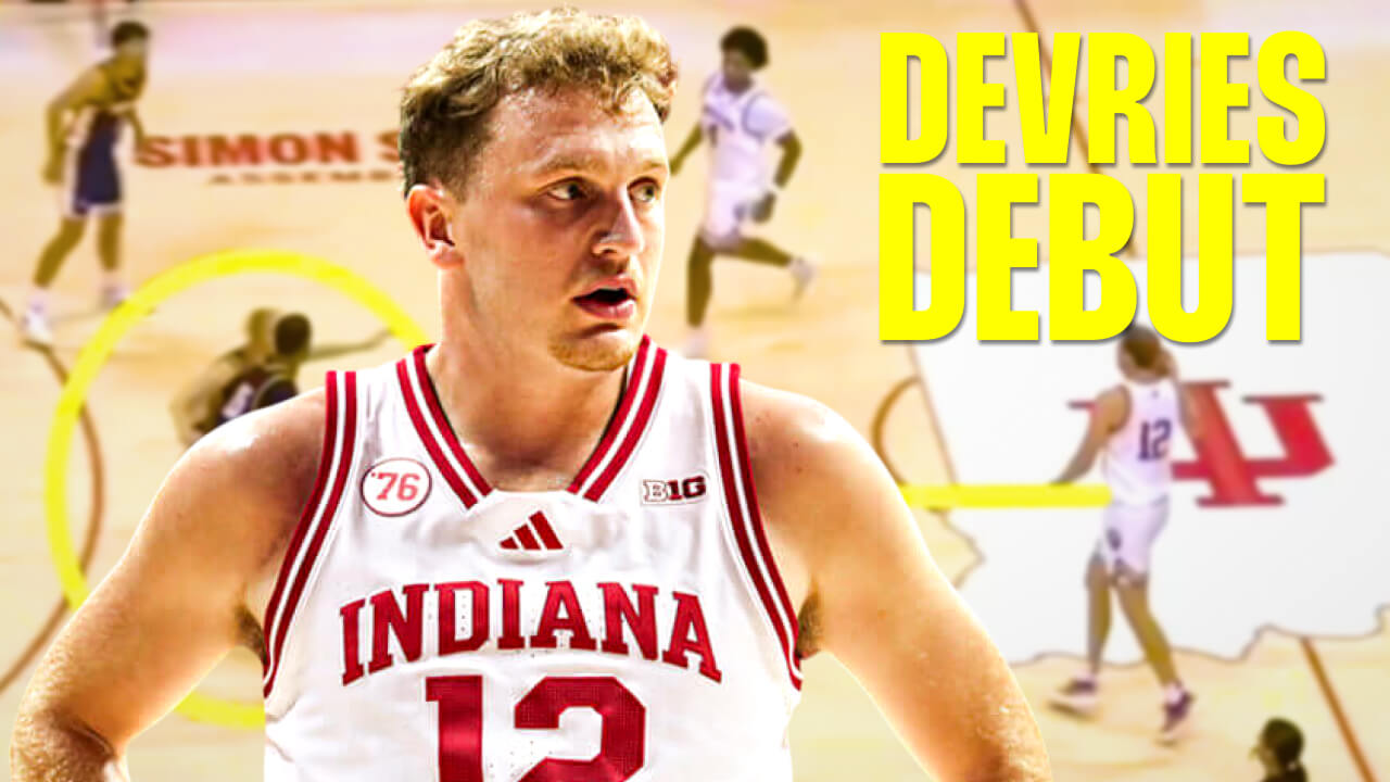 Film Session: Tucker DeVries' versatile debut as a Hoosier - Inside the Hall | Indiana Hoosiers ...